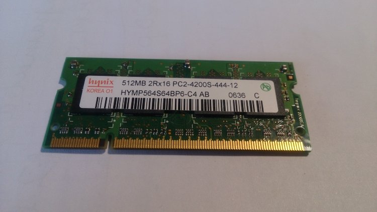 SODIMM Hynix DDR2 512MB 2Rx16 PC2-4200S-444-12